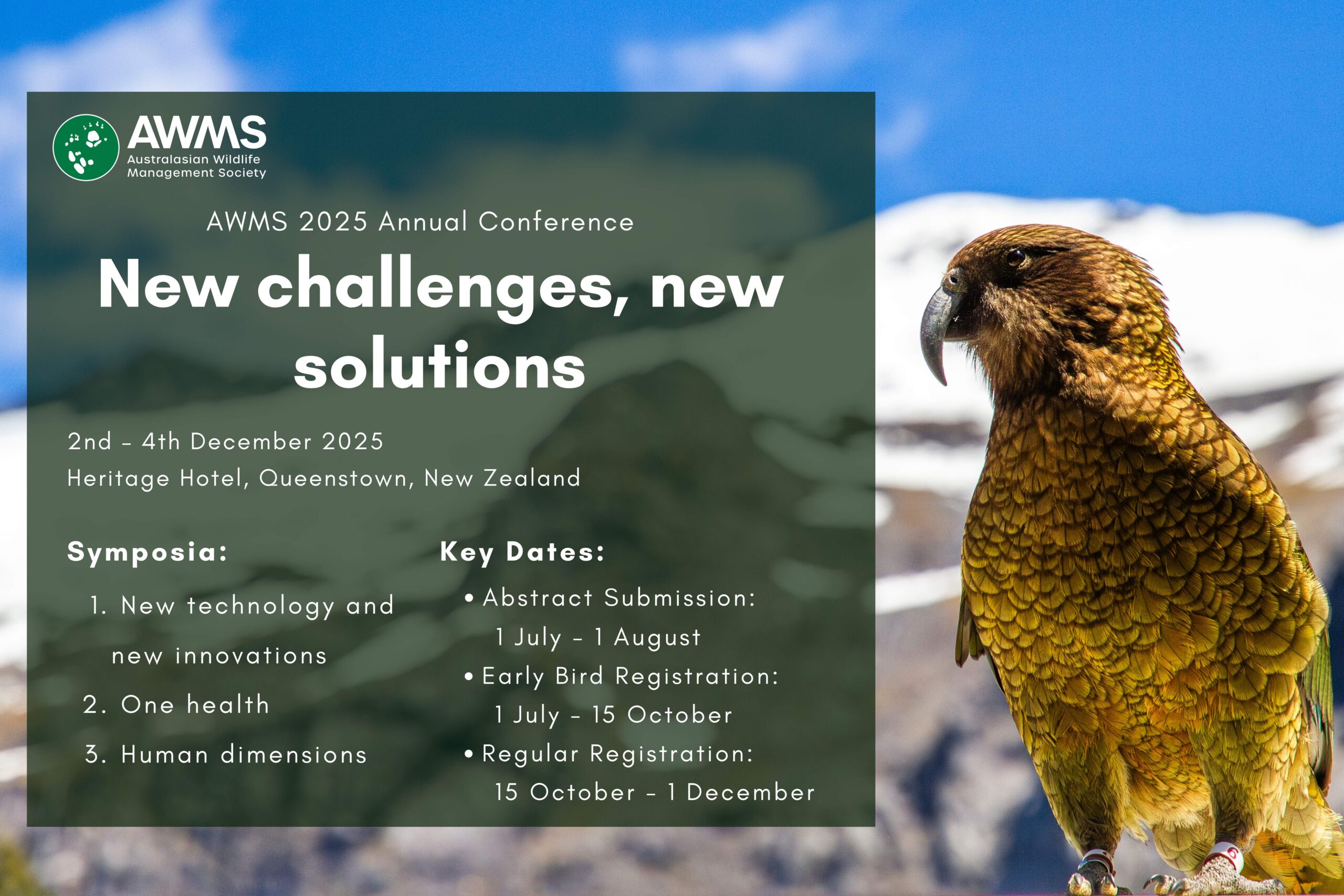 AWMS2025 | AUSTRALASIAN WILDLIFE MANAGEMENT SOCIETY